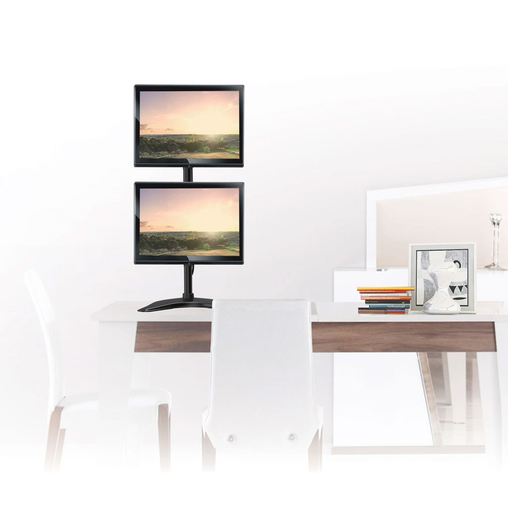 ITECHMOUNT ΒΑΣΗ ΓΡΑΦΕΙΟΥ MBS-21M ΓΙΑ 2 ΟΘΟΝΕΣ 13"-27", 10kg ΑΝΑ ΟΘΟΝΗ ...